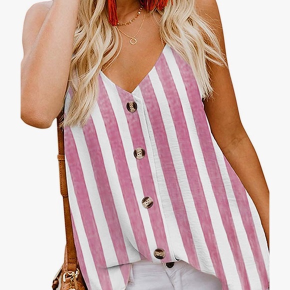 Tops | Beautiful Woman Floral Button Down Tank Tops | Poshmark